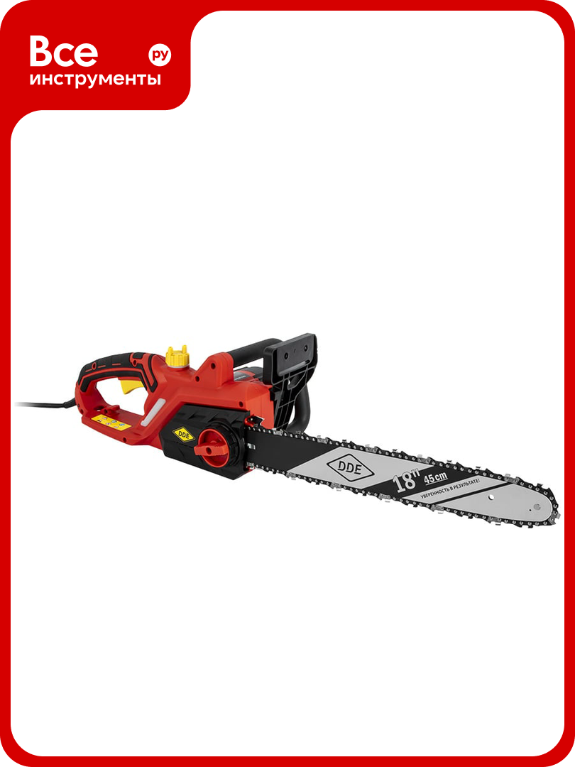 Цепная электрическая пила DDE CSE250 18 792-803, для пиления досок