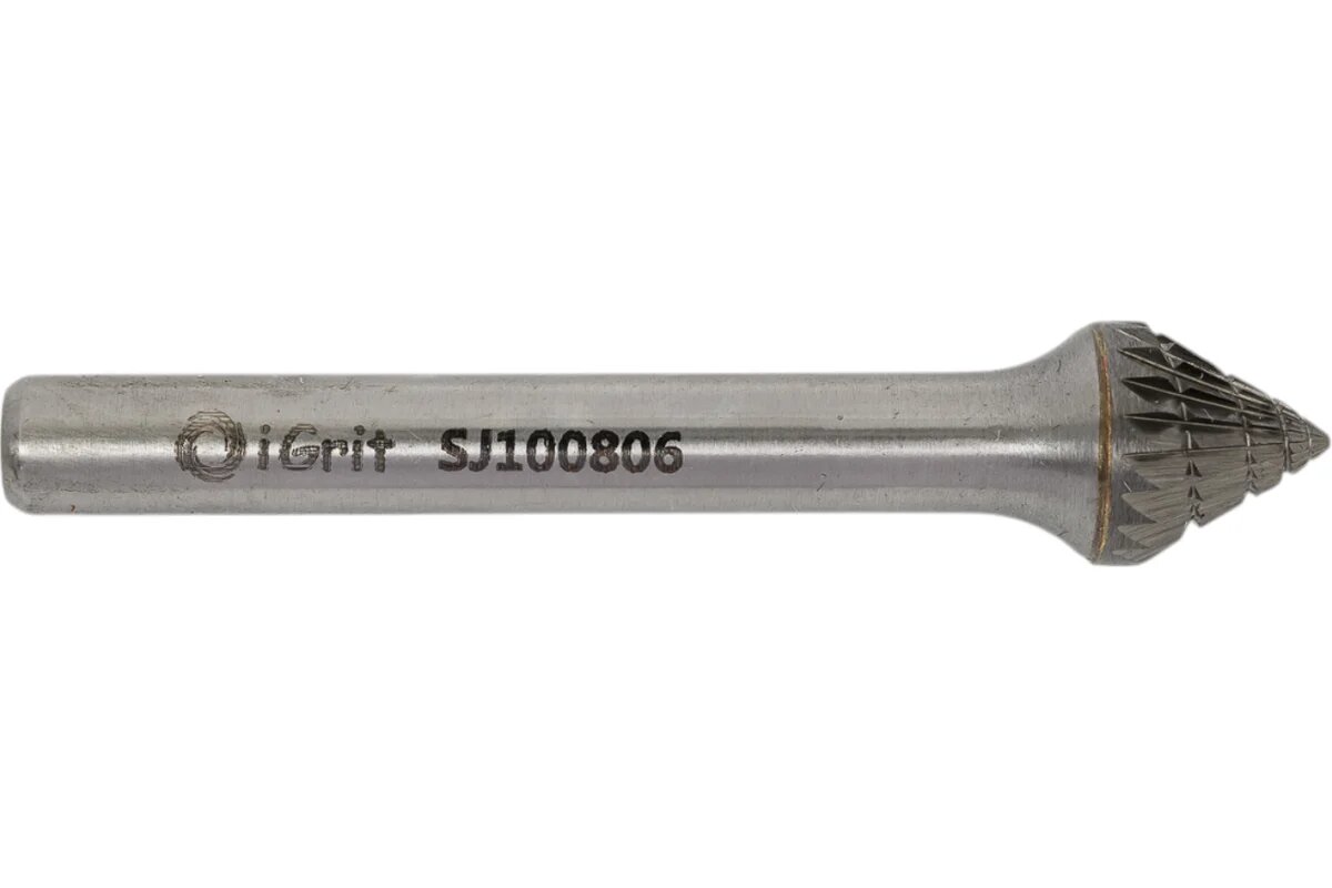 IGrit борфреза твердосплавная SJ 10x08x6 DOUBLE CUT SJ100806 для металла и станков