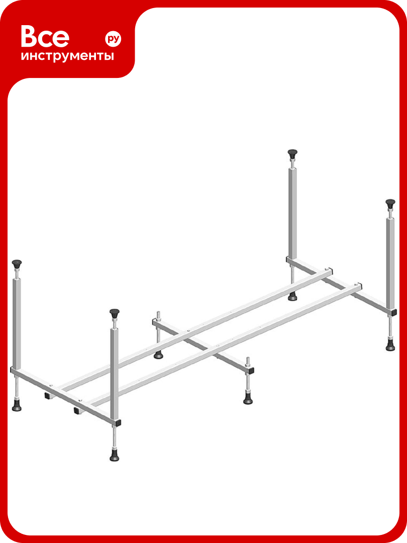 Каркас для акриловых ванн Alex Baitler 170x80 KN17, стальной, разборный, регулируемый, 800 кг