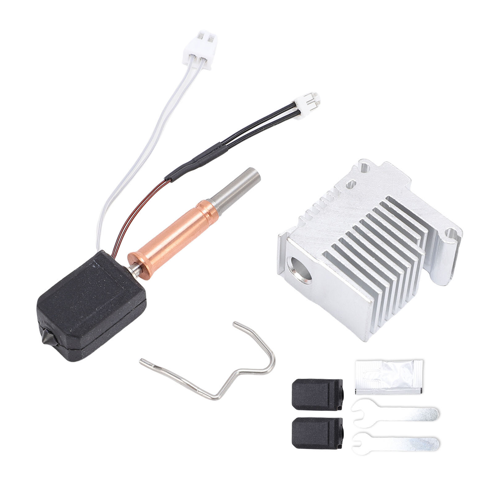 Горячая замена для любого Cubic Kobra 3 3D -принтер 0,2 мм закаленная стальная насадка 24 В 60 Вт Керамический нагреватель горячий