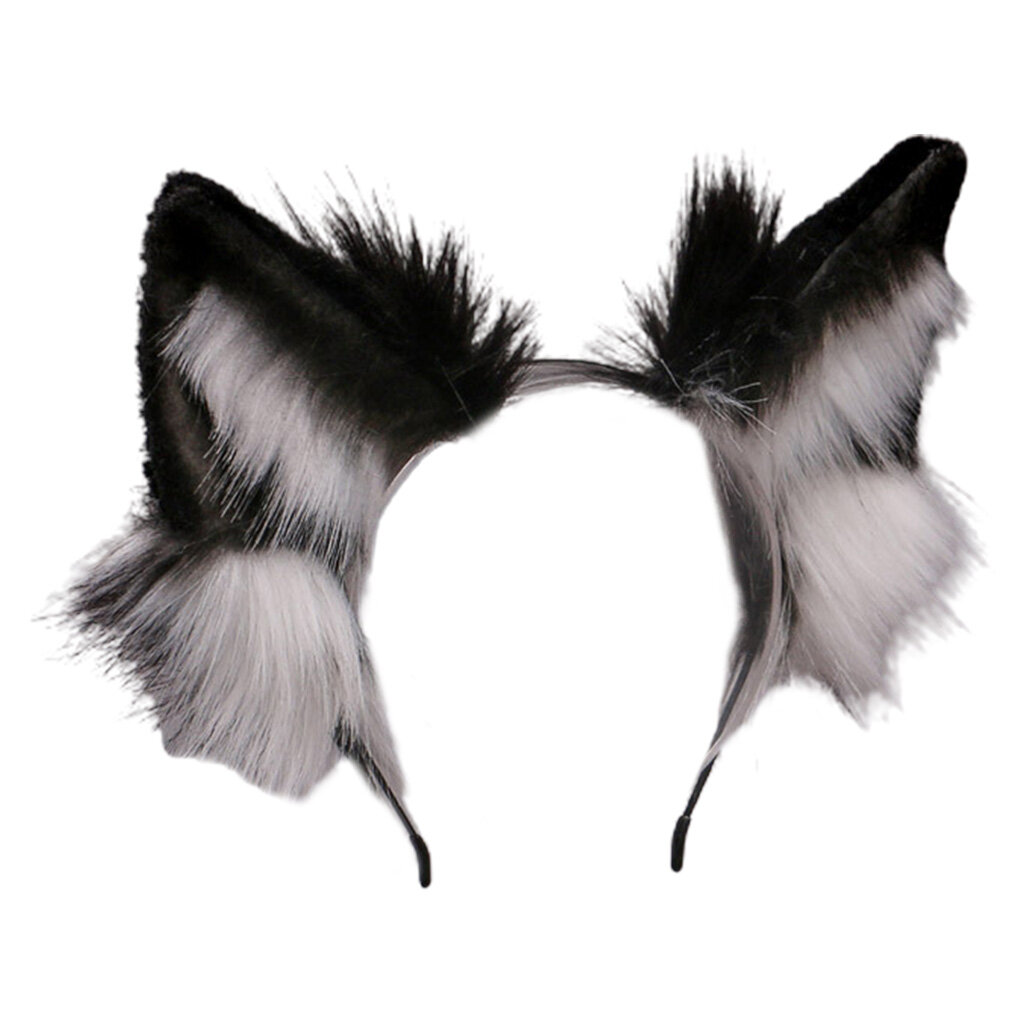Cute Plush Cats Ears Sweet Hair Band Wolf Animal Cosplay Headband Adult Headw