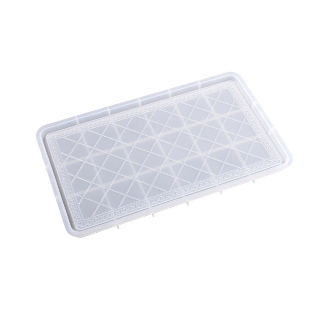 Сделай сам эпоксидная смола гипс прямоугольная алмазная шахматная доска лоток для хранения силиконовой формы