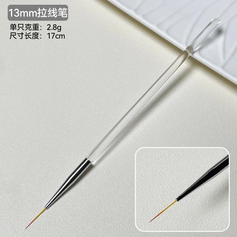 Кисти для дизайна ногтей, 5/7/9/11/13 мм, кисть для маникюра, кисть для тонкого рисования, кисть для подводки, дизайн гель-лака для дизайна ногтей