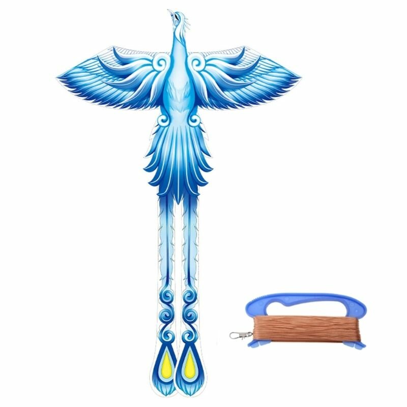 Синий воздушный змей для детей и взрослых, активный отдых, - Воздушный змей плюс 100-метровая проволока