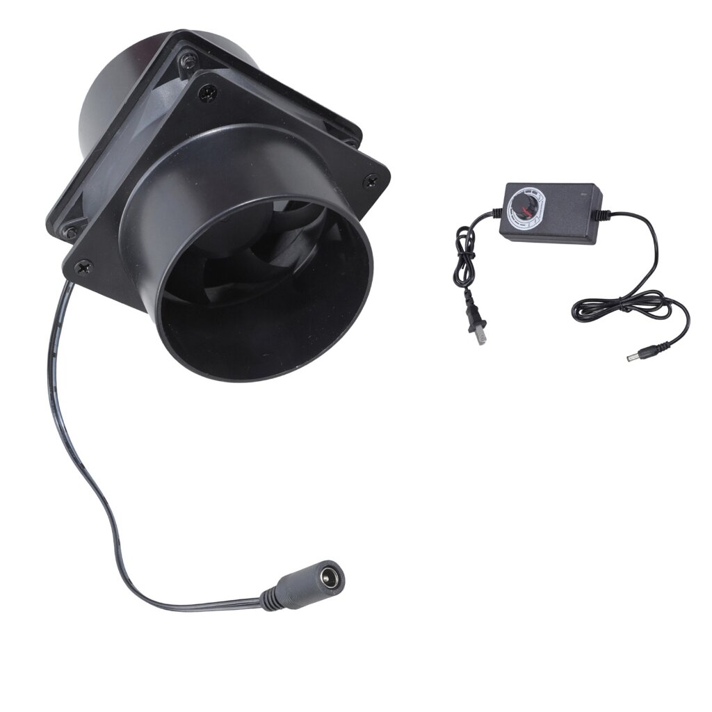 12 В Вентиляционный Вентилятор 80 мм Встроенный Вентилятор С Регулируемой Скоростью Вращения Для Контроля Качества Воздуха