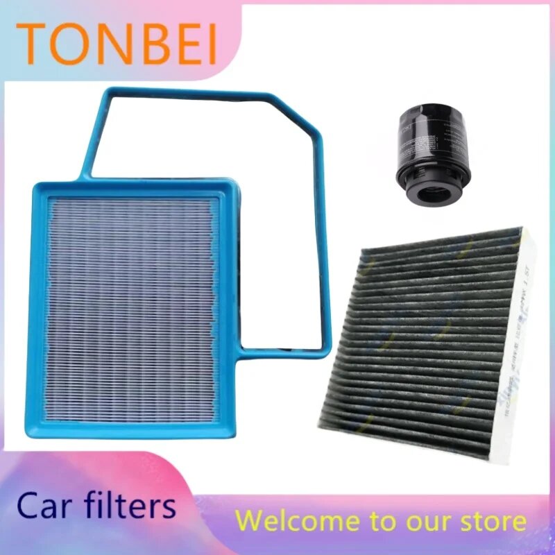 Для BYD Han DM-i DMI DM-p DMp 1.5T-гибридный масляный фильтр, воздушный фильтр и воздушный фильтр салона/2021 2022 2023 2024/автозапчасти 3 pcs
