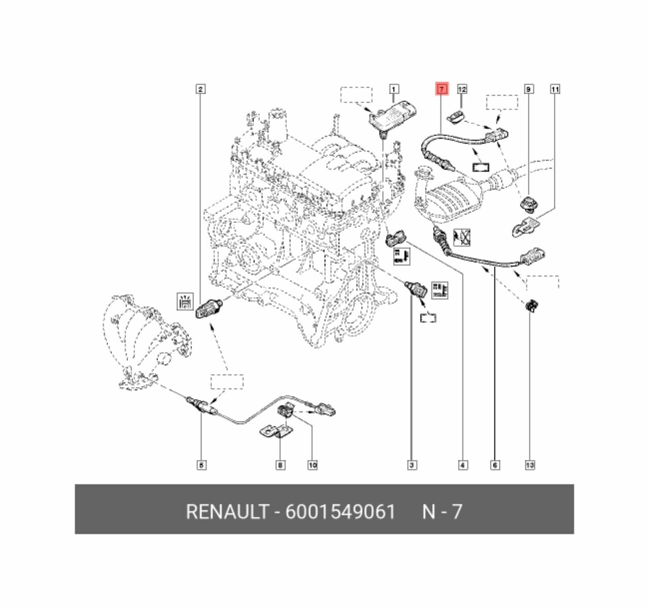 Лямбда-Зонд [Org](Renault 6001549061)