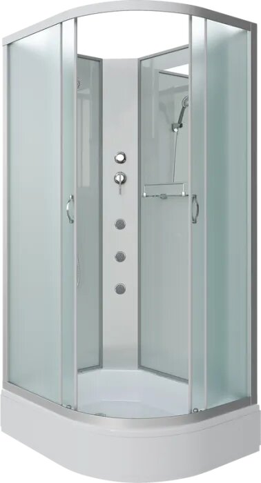 Душевая кабина Niagara Classic NG-33194-14LBKG 110х90 см, без крыши, с гидромассажем