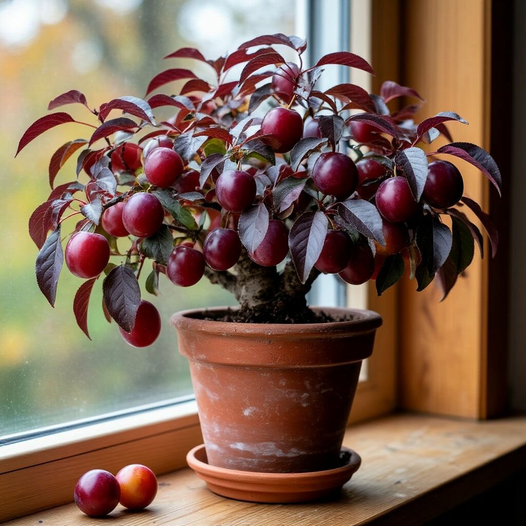 Алыча пурпурнолистная комнатная, Бонсай, семена