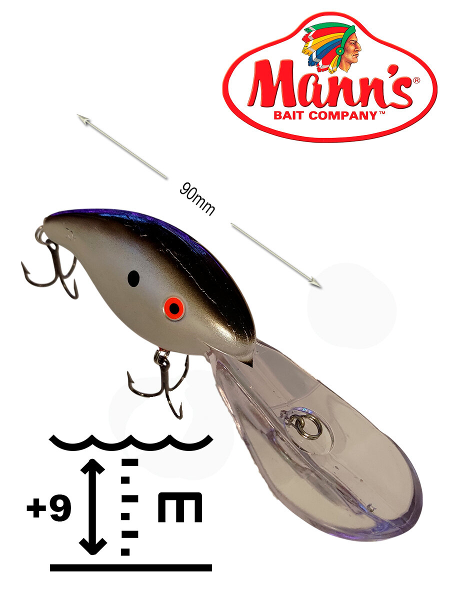 Воблеры Manns Depth plus DRB610 PEARL/BLACK BACK