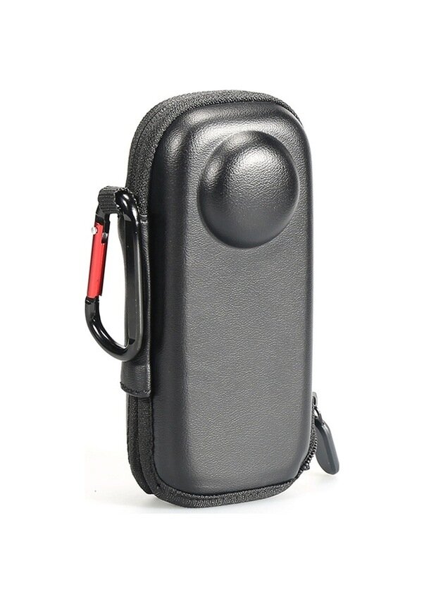 Мини-коробка для хранения Insta360 X4, защитная сумка из искусственной кожи для уличной камеры с крючком, черная