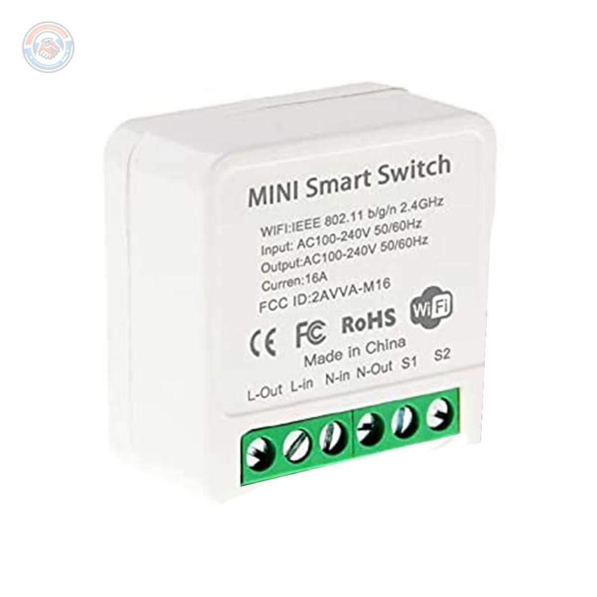 Умный WiFi мини-реле переключатель, модуль для выключателя света с таймером и голосовым управлением, дистанционное управление через приложение Smart Life, совместимость с Alexa и Google Home, компактный дизайн для скрытой установки