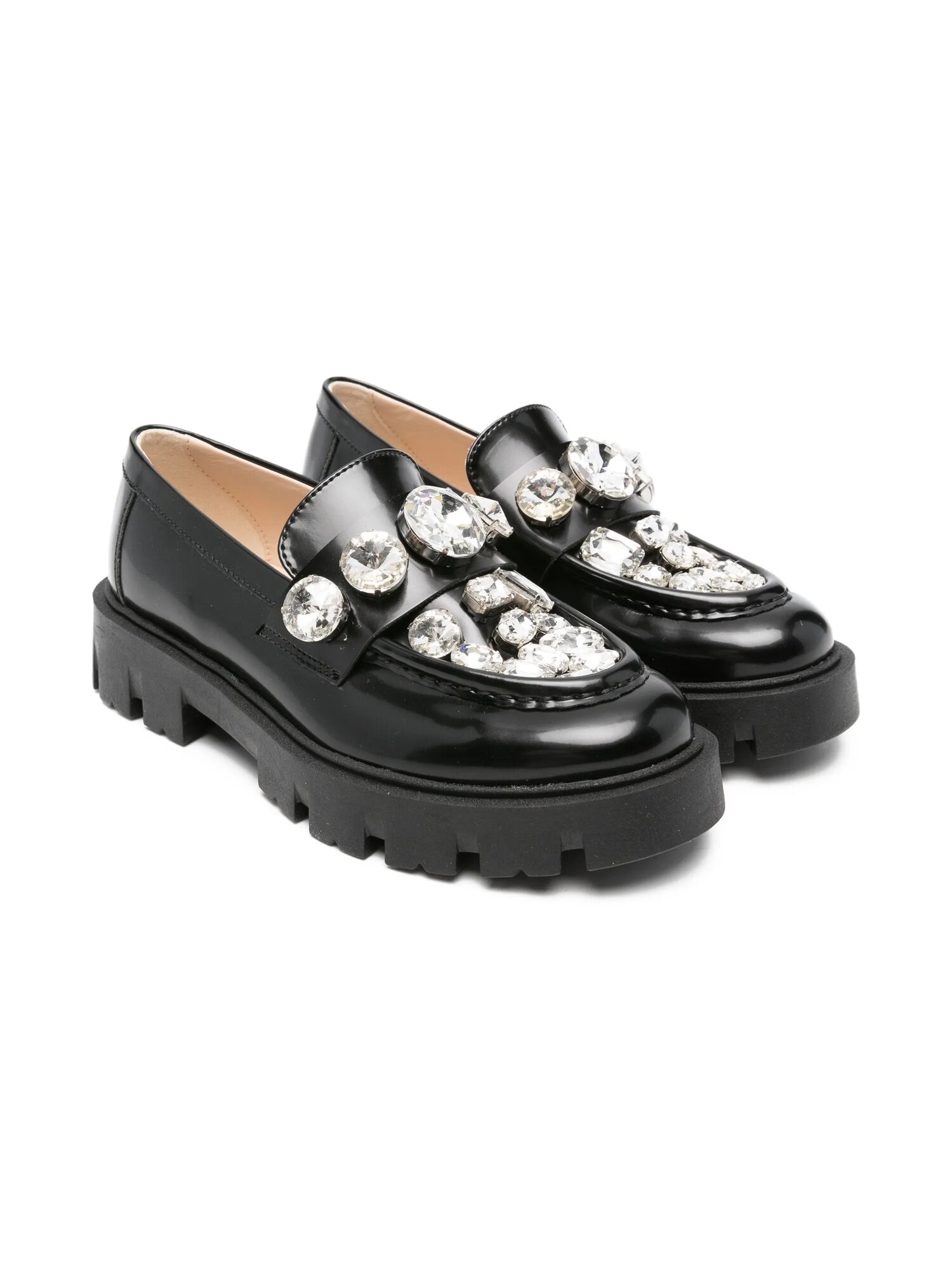 Туфли Crystal-embellished loafers