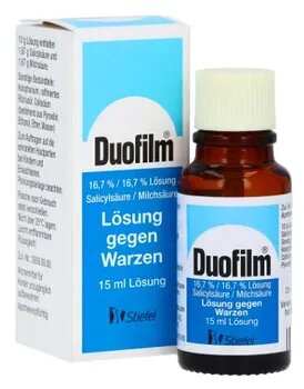 Duofilm Бережное и эффективное средство от бородавок, 15мл, Германия