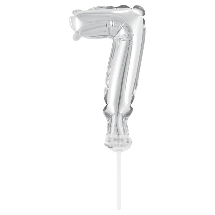 Цифра-топпер 7 5" Silver