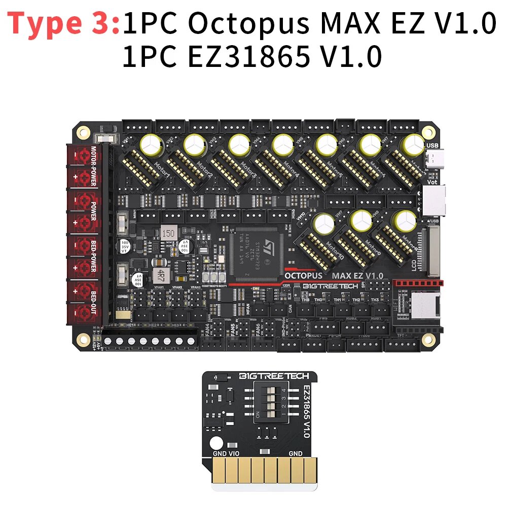Материнская плата BIGTREETECH Octopus MAX EZ V1.0 Type 4