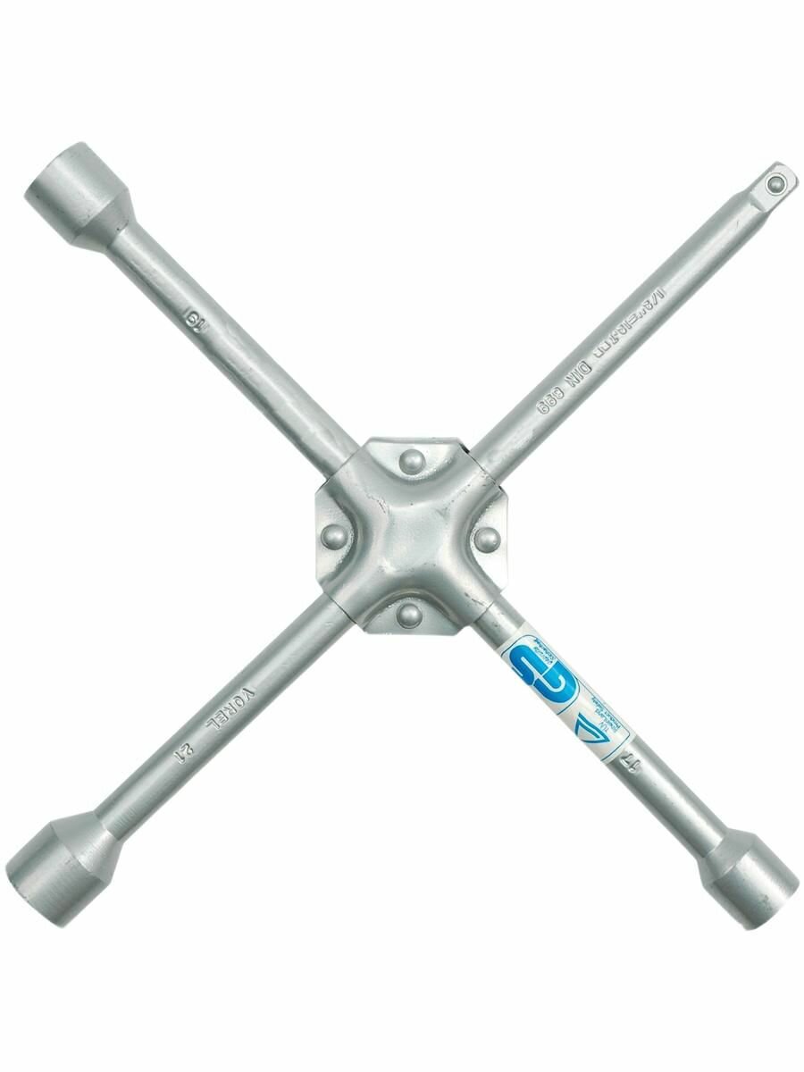 Баллонный ключ-крест усиленный 17x19x21x1/2" VOREL 57020