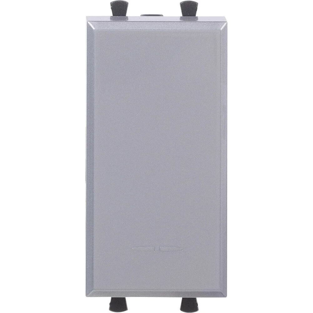 DKC Выключатель модульный Avanti , Закаленная сталь , 1 модуль 1 ШТ 4404101