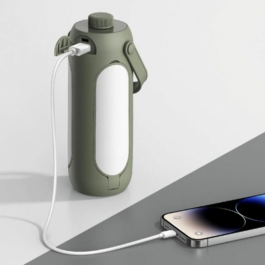 10000mAh Складной перезаряжаемый походный фонарь, уличный светодиодный фонарик