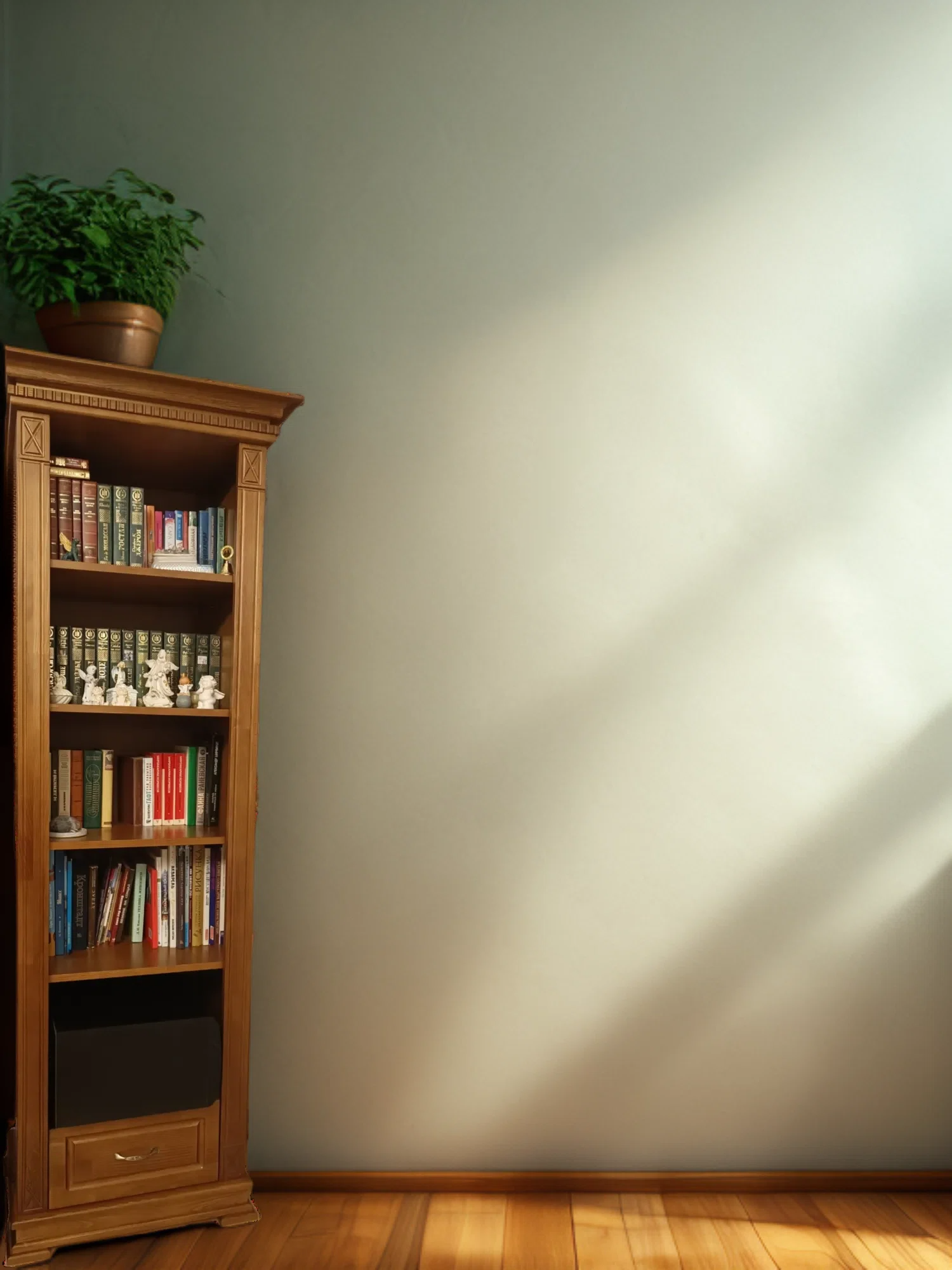 Шкаф книжный ммк-древ, Верди 025 классический орех 2, 60*40*200