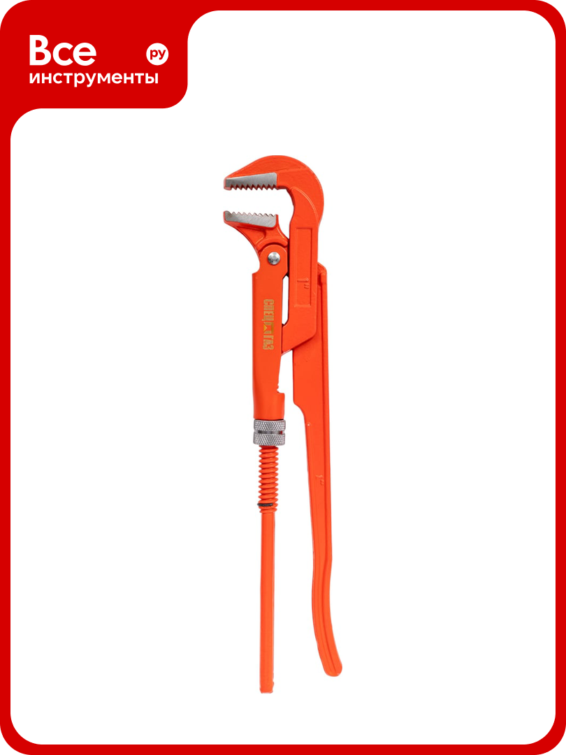 Ключ трубный рычажной Спецпгаз (КТР) 1, 315 мм 3331745 шведский тип из углеродистой стали, профессиональный инструмент