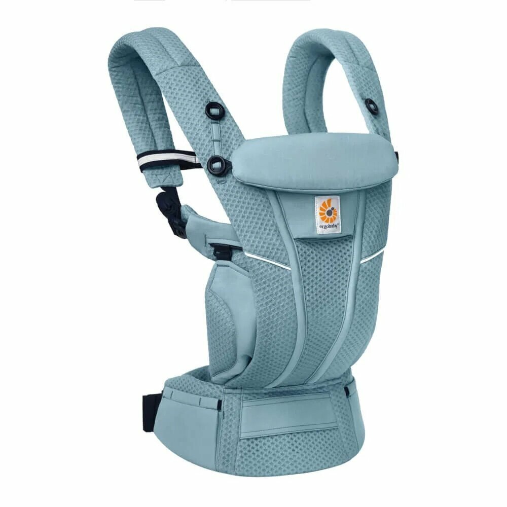 Эргорюкзак- хипсит для малышей от 0 / Ergobaby OMNI Breeze - Slate Blue/ сумка рюкзак для мамы