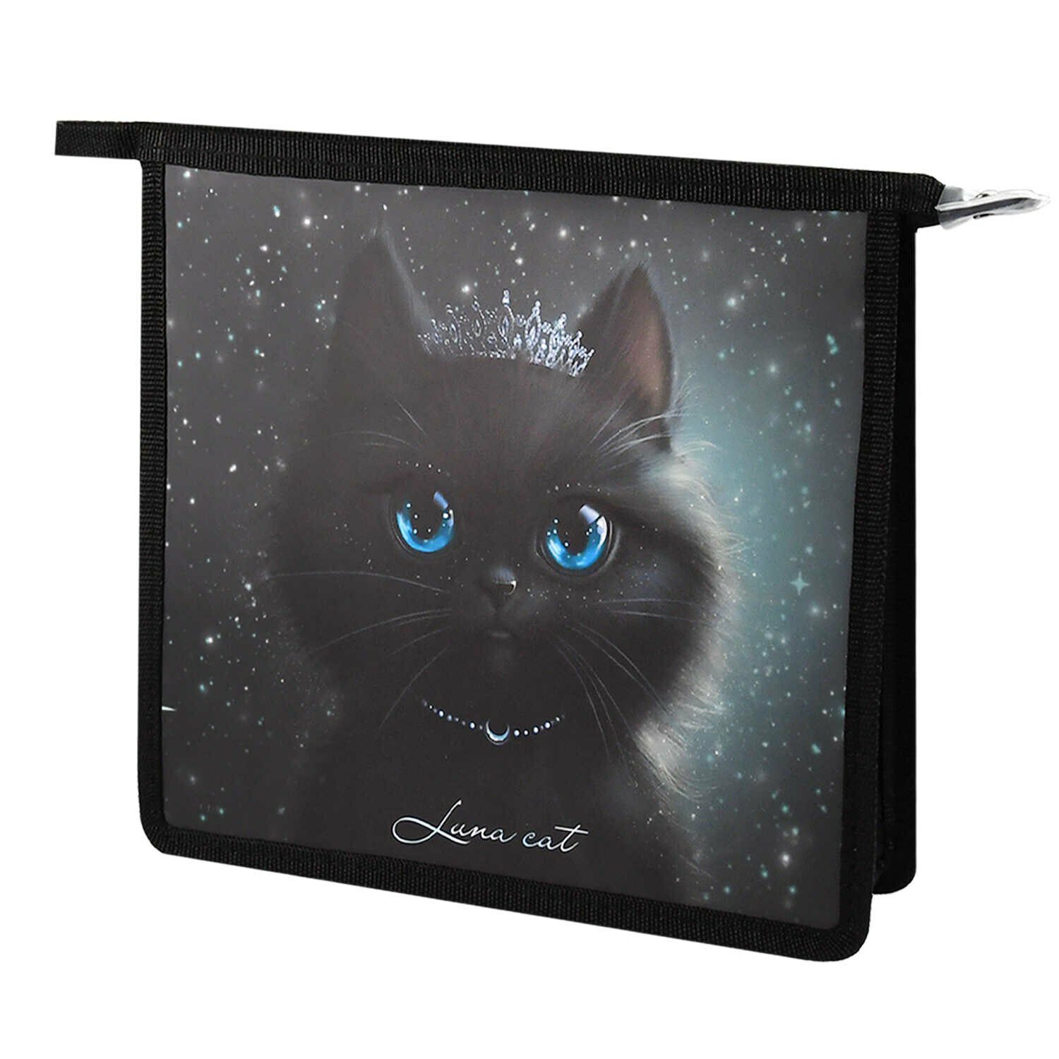 Папка для тетрадей А5 "Принцесса луна" полипропилен, 23.3*20*6.5 см, молния, дно с расширением
