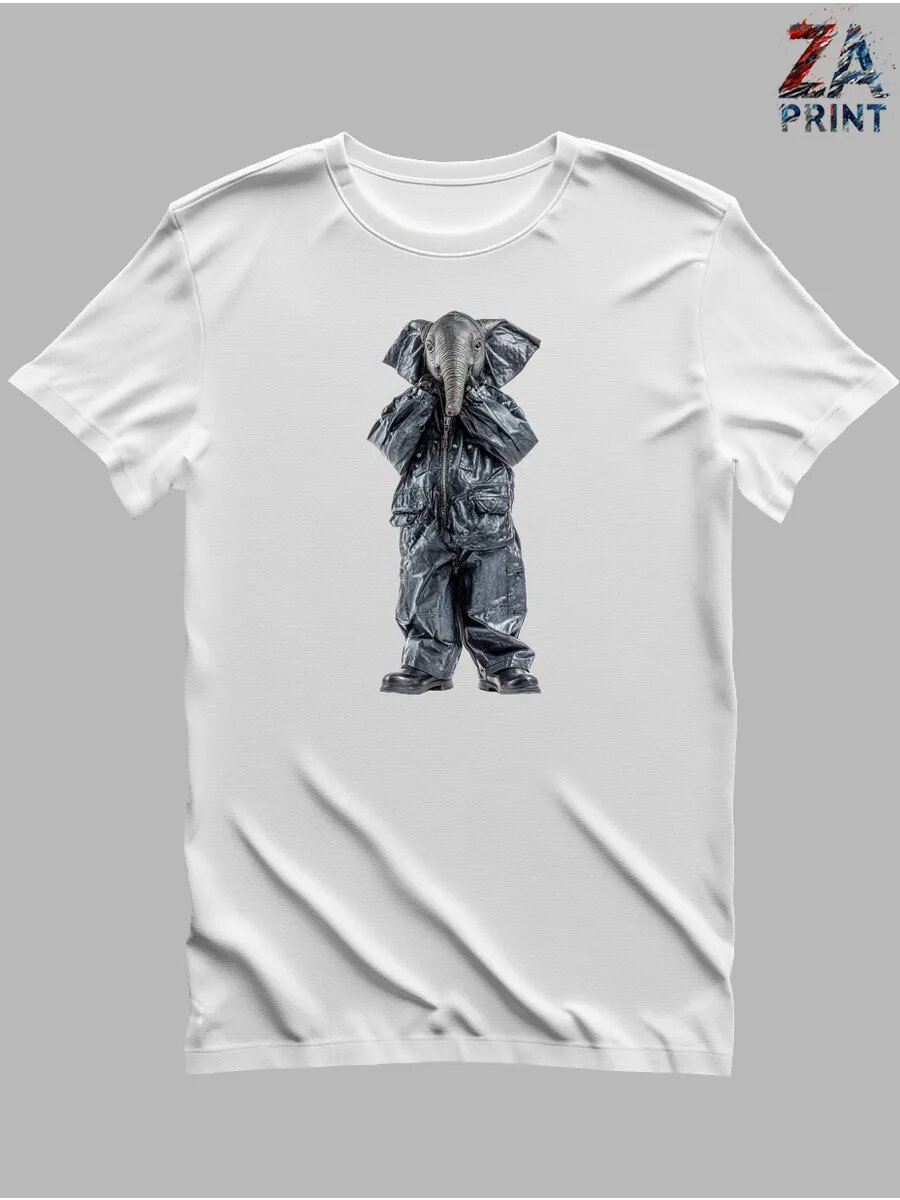 Футболка слон олд мани