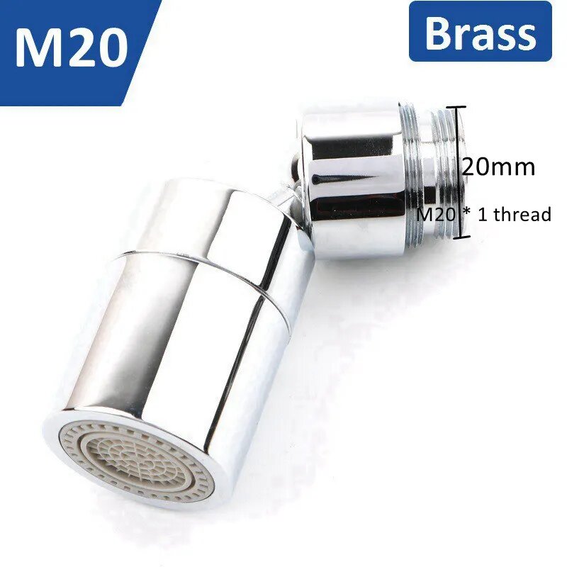 Хромированный аэратор для смесителя M16, M18, M20, M22, M24, 1/2, 3/4