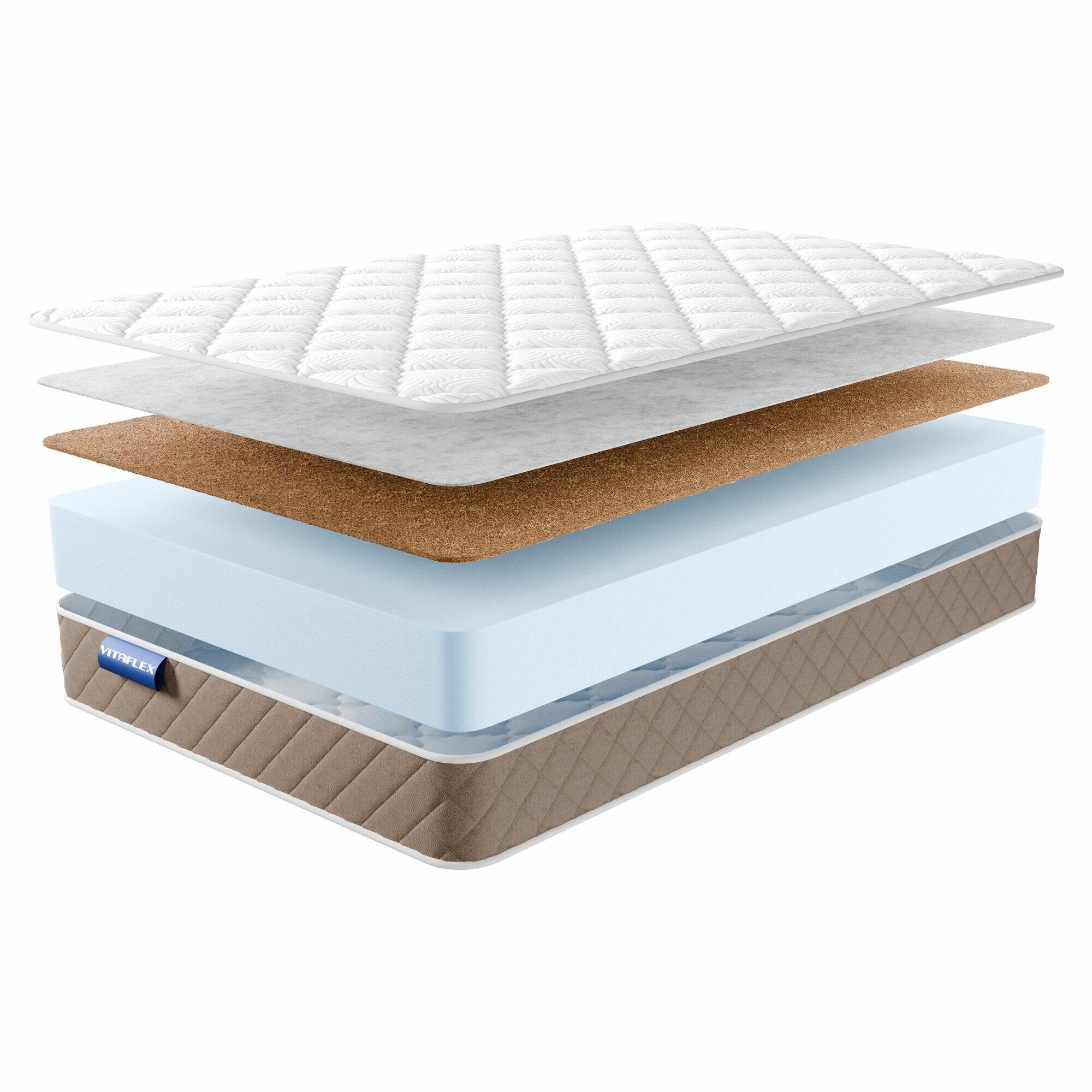 Матрас Vitaflex Forma Core 70х200 высота 19 см анатомический средней жесткости кокосовый Беспружинный