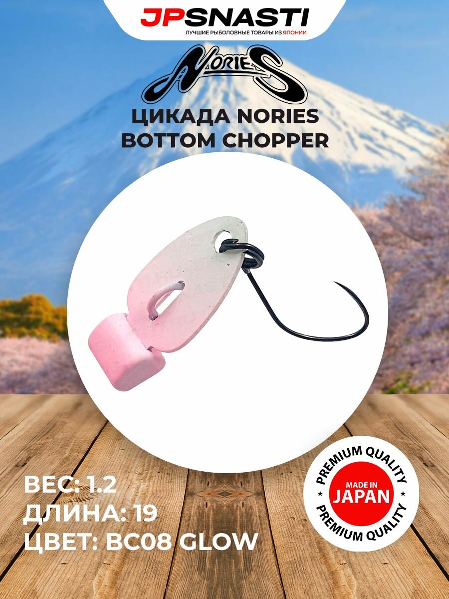 Цикада для ловли форели Nories Bottom Chopper, 1.2 г, BC08 / новинка 2025 / Форелевые приманки