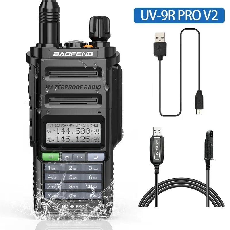 Baofeng UV 9R Pro V2 двухдиапазонная водонепроницаемая рация