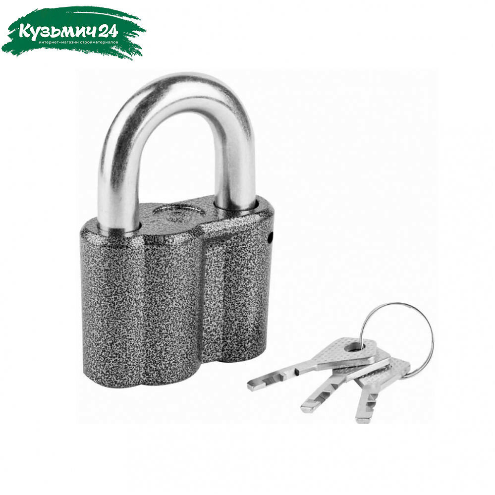 Замок навесной ЧАЗ ВС2M1, усиленная защита, дисковый, ключ финский