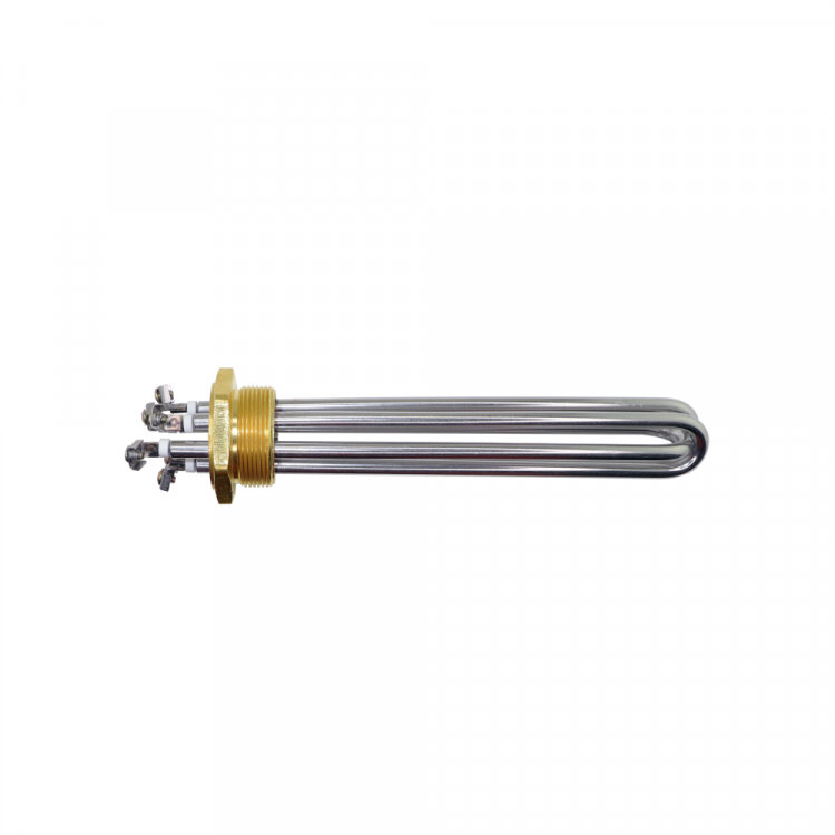 Блок-тэн RDT 3000W(1000x3) из нержавеющей стали, D48, G1 1/2"(М48х2), L235мм, 220V для Protherm, 482030