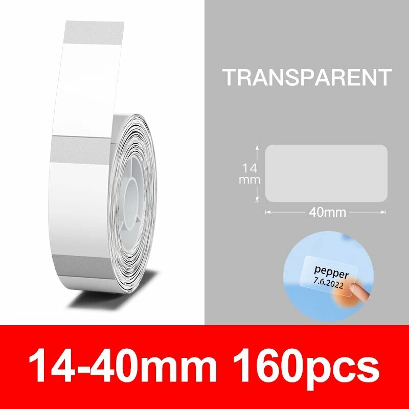 Niimbot рулон этикеток для принтеров D11/D110/D101 Белый, Trans 14-40mm