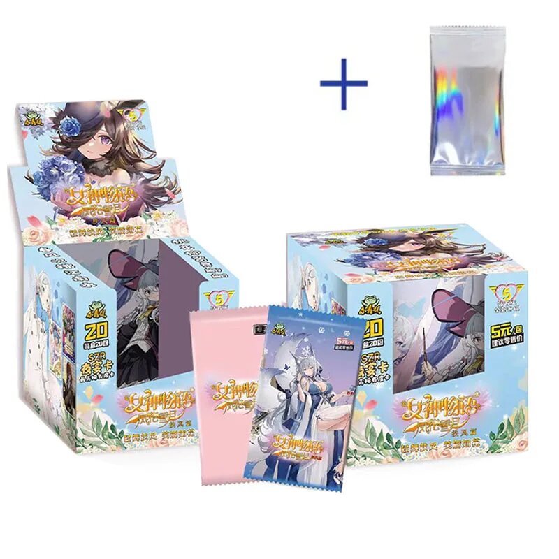 Коллекционные карты Goddess Story TCG NS-5M-8 Booster Box PR SSR NS-5M-9