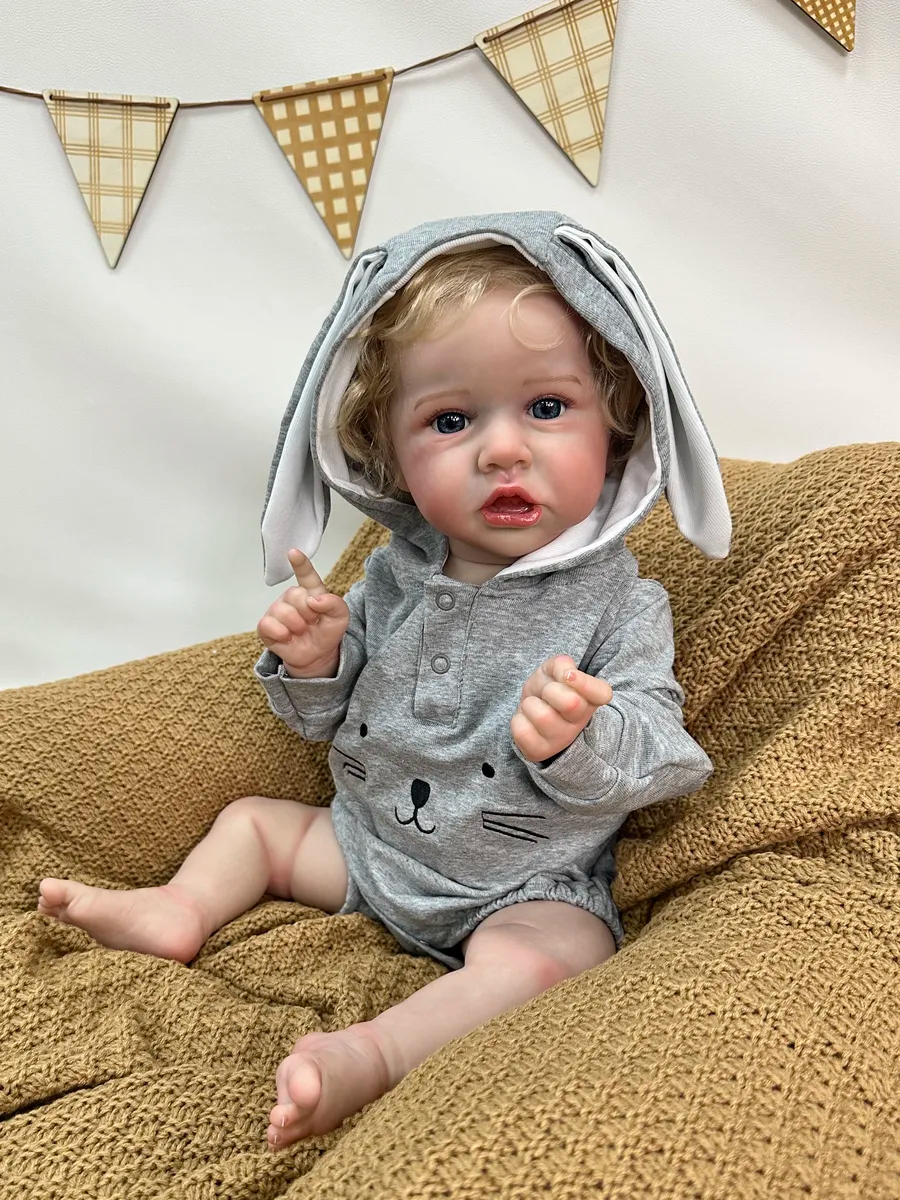 Кукла Реборн мальчик Артём(силиконовая) 55см/ Реалистичная кукла