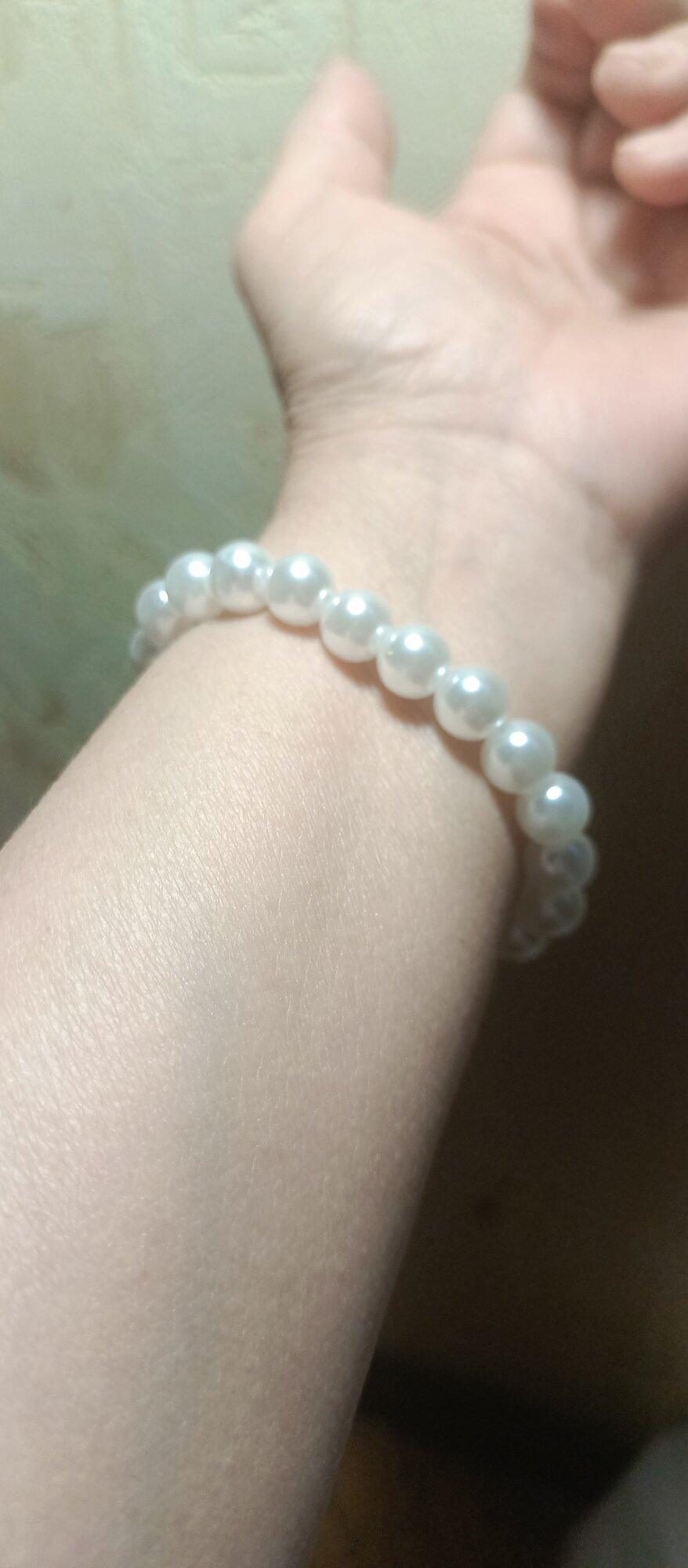 Славянский оберег, Браслет-нить, жемчуг культивированный