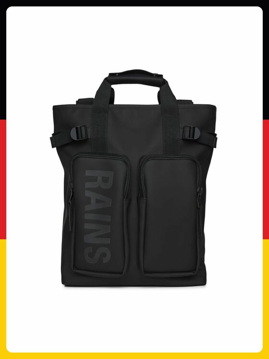 Рюкзак Rains Texel Tote Backpack W3 14240, Черный, 420 х 310 х 130 мм