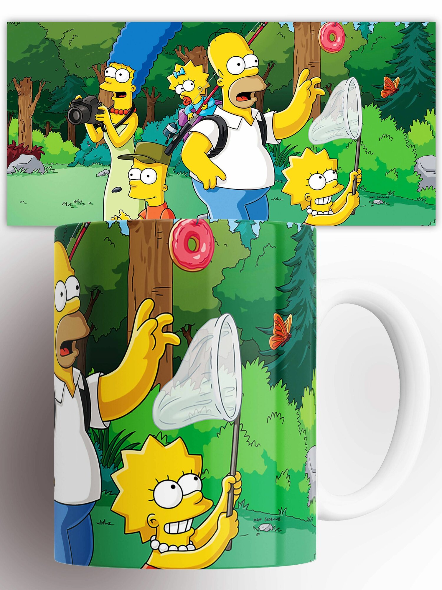 Кружка с принтом Симпсоны The Simpsons 330 мл