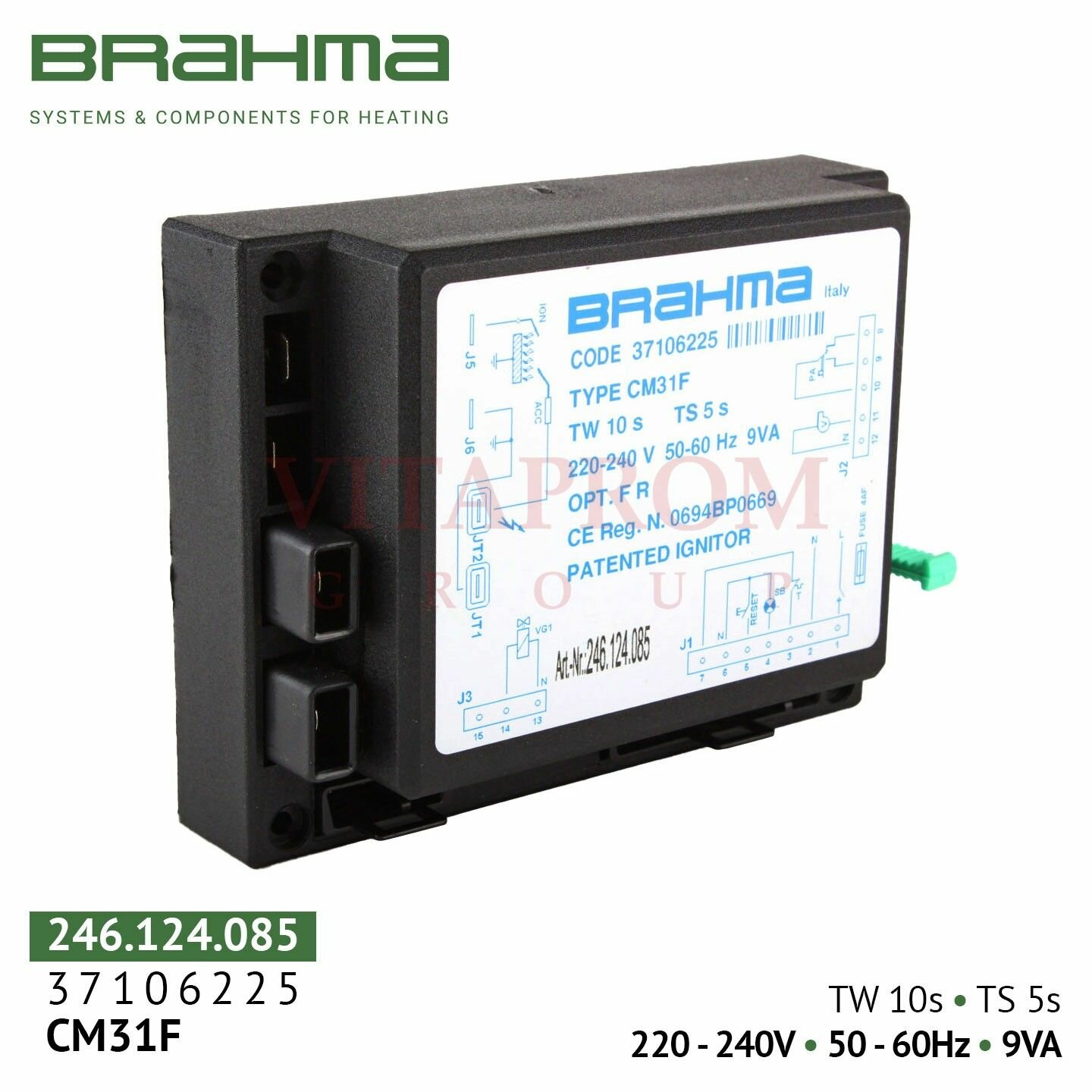 Блок управления горением Brahma CM31F, 37106225