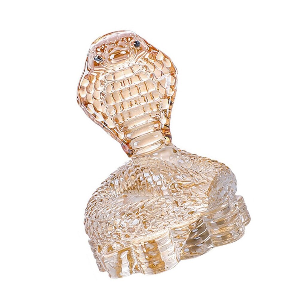 Китайские Зодиаки Новогодняя Хрустальная скульптура змеи, стеклянная фигурка животного, украшение для коллекционеров и любителей культуры