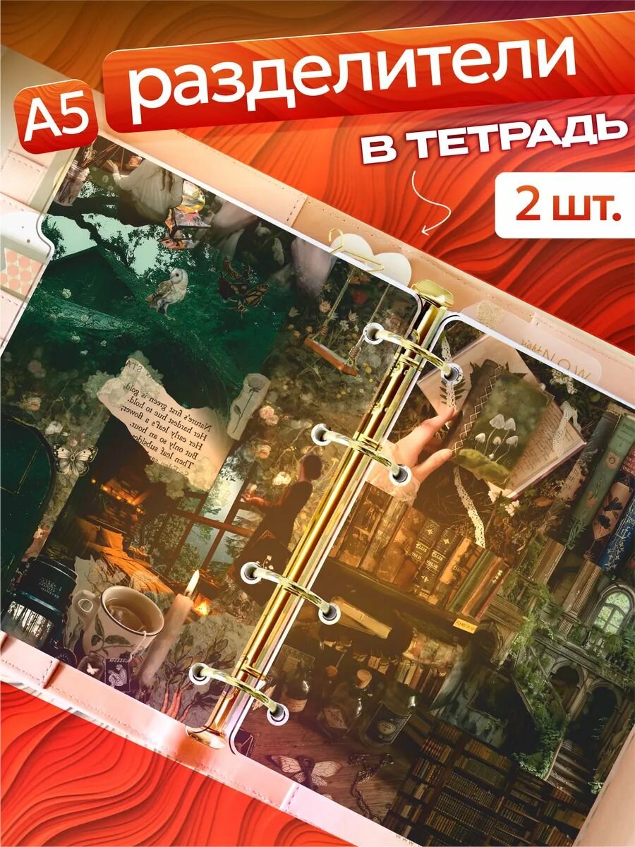 Разделители для тетради на кольцах Эстетика