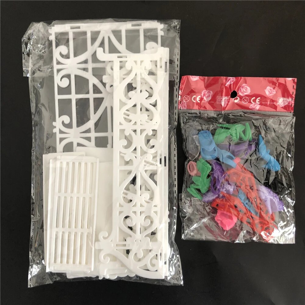 5-слойная белая пластиковая подставка для кукольной обуви/случайная 12 пар обуви, мебельные аксессуары для кукольного домика для куклы Барби, детские игрушки