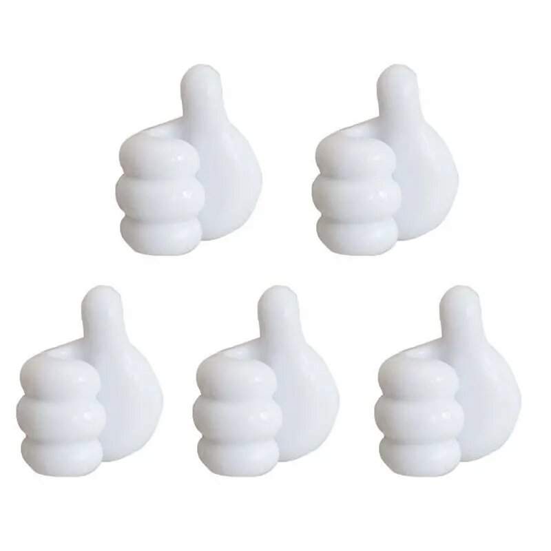 Органайзер Для Кабелей С USB-держателем, Фиксатором Для Проводов Мыши White 5Pcs