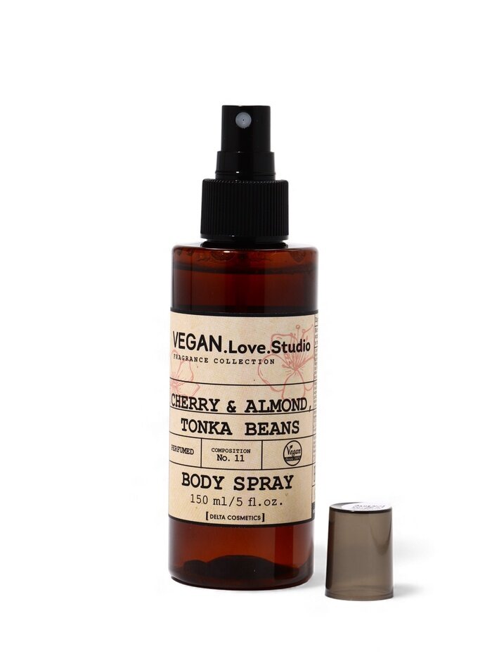 VEGAN.Love.Studio Мист парфюмированный спрей для тела VEGAN.Love.Studio Cherry, Almond, Tonka Bean, 150 мл