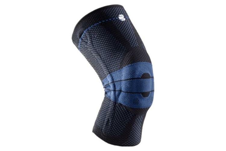 Наколенники унисекс BAUERFEIND silver titanium black, 5 EU, regular edition, для бега, альпинизма, и