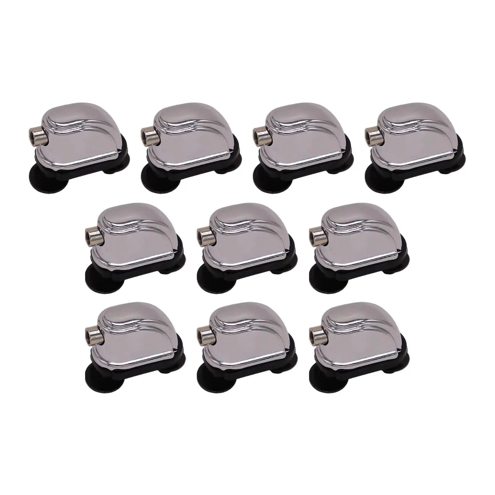 Треугольные наконечники для малого барабана, металлическое оборудование для ударных инструментов с винтами для замены поврежденных барабанов, расстояние между отверстиями 1,02 дюйма 10pcs