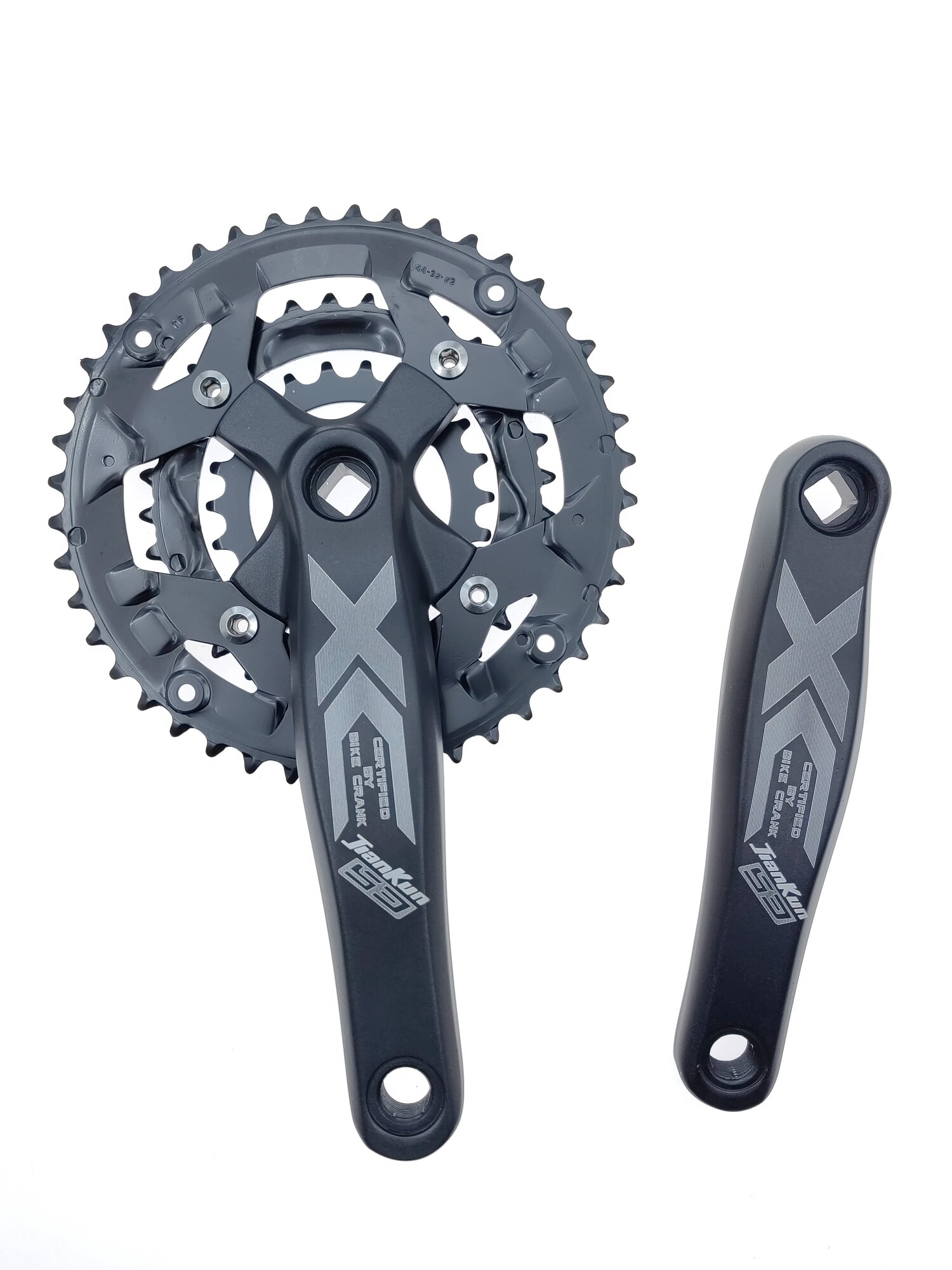 Шатуны NowAct MTB 22/32/44T черные 170 мм 3*9S