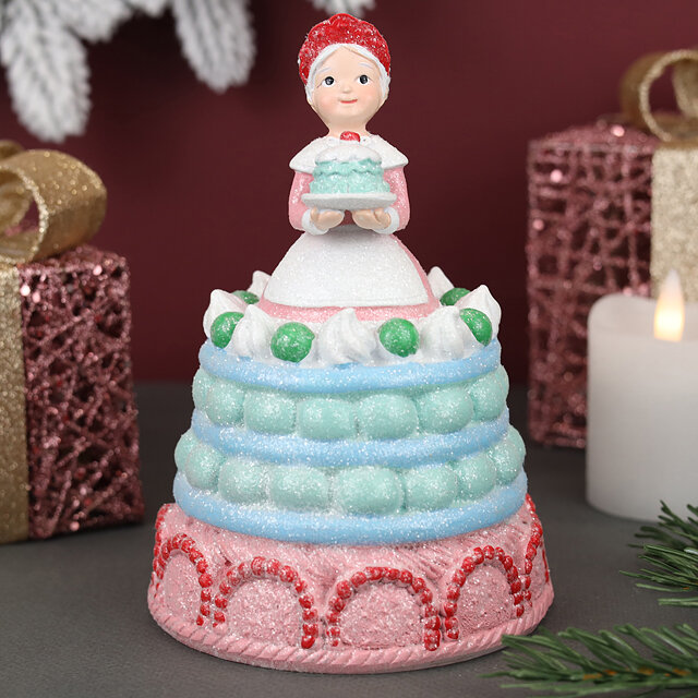 Декоративная фигурка Missis Candy Clause 16 см, EDG, 684247-95-2